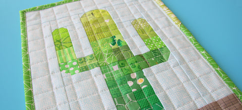 Mini Mondays - Free Patchwork Cactus Mini Quilt Pattern – Sassafras ...