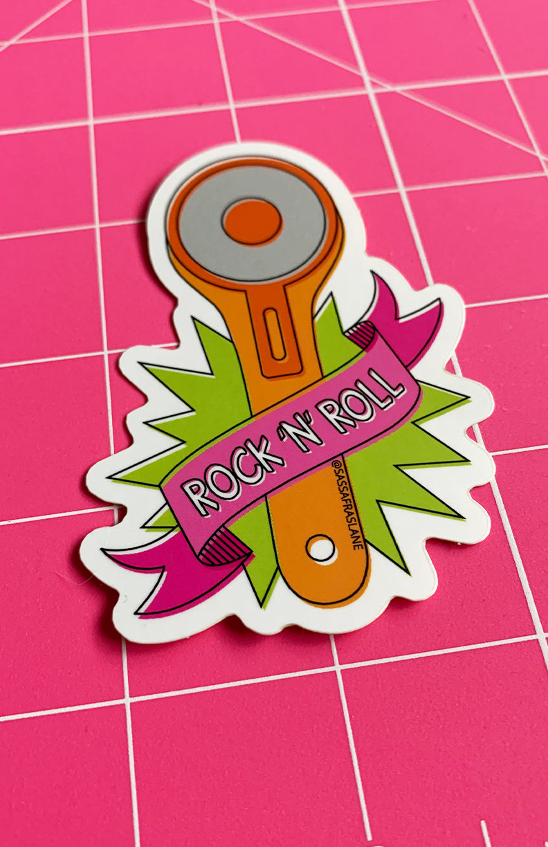 Rotary Cutter Sticker – Sassafras Lane Designs